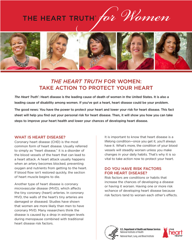 The Heart Truth For Women - Heart Truth Clipart - Large Size Png Image ...