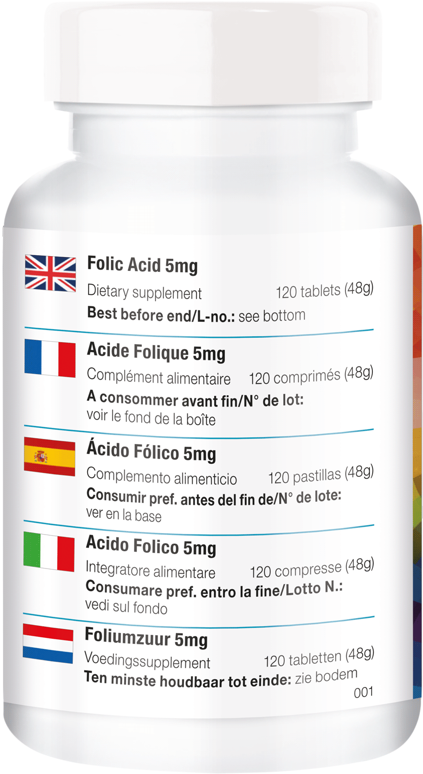 Folic Acid 5mg - Prescription Drug Clipart - Large Size Png Image - PikPng