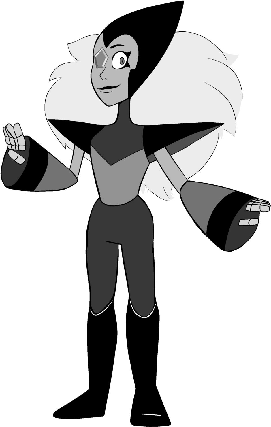 Gray Diamond - Cartoon Clipart - Large Size Png Image - PikPng