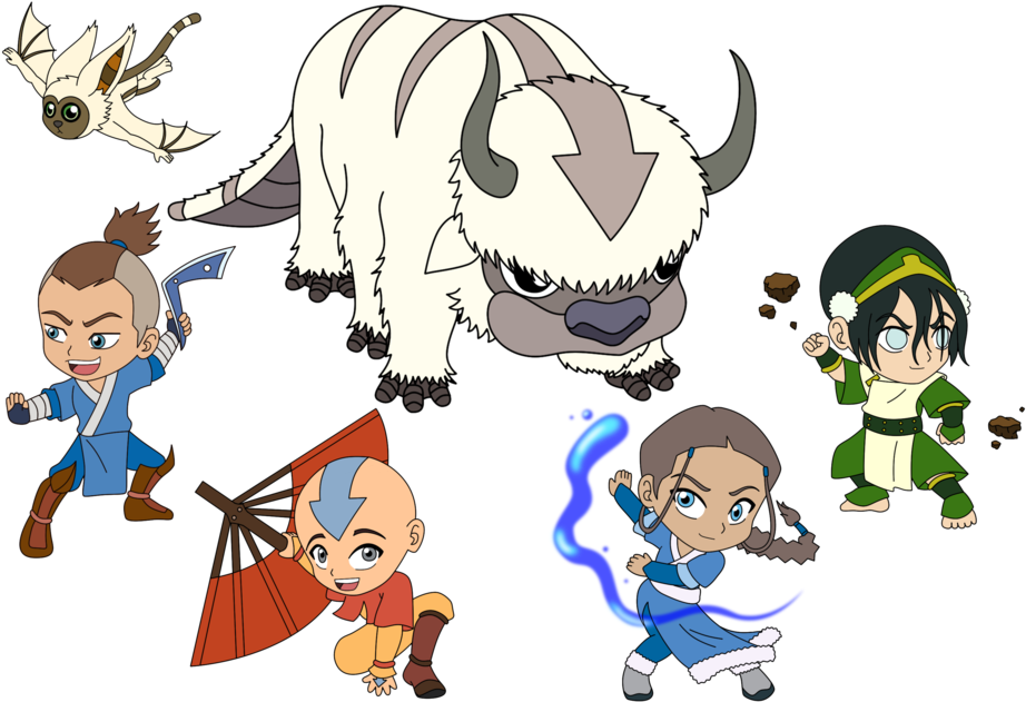 Download Chibi Avatar The Last Airbender Clipart Png Download - PikPng