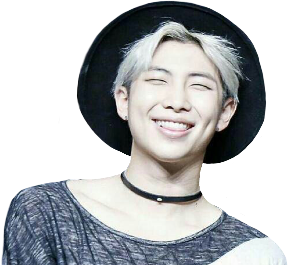 Bts Sticker - Namjoon With A Hat Clipart - Large Size Png Image - PikPng