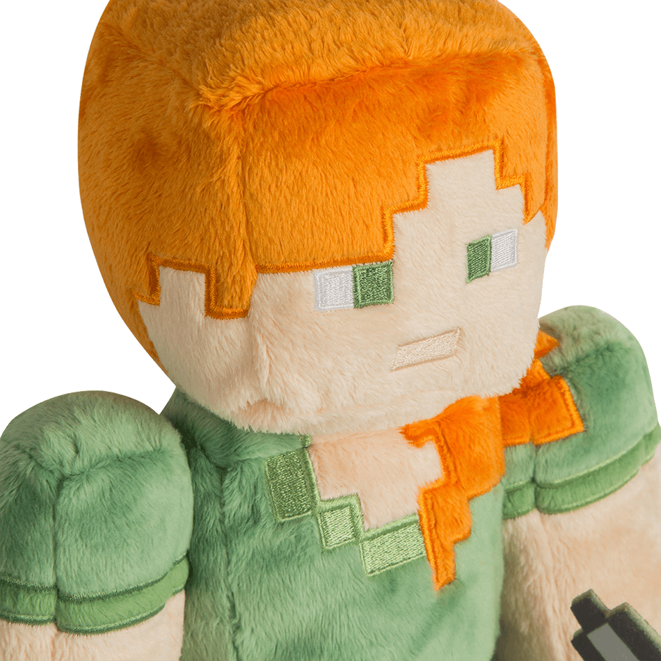 12'' Alex Plush - Plysak Minecraft Alex Clipart - Large Size Png Image ...