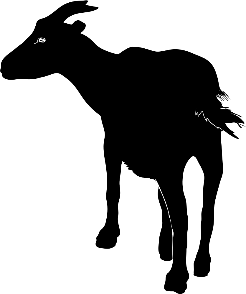 Goat Silhouette - Goat Silhouette Png Clipart - Large Size Png Image ...