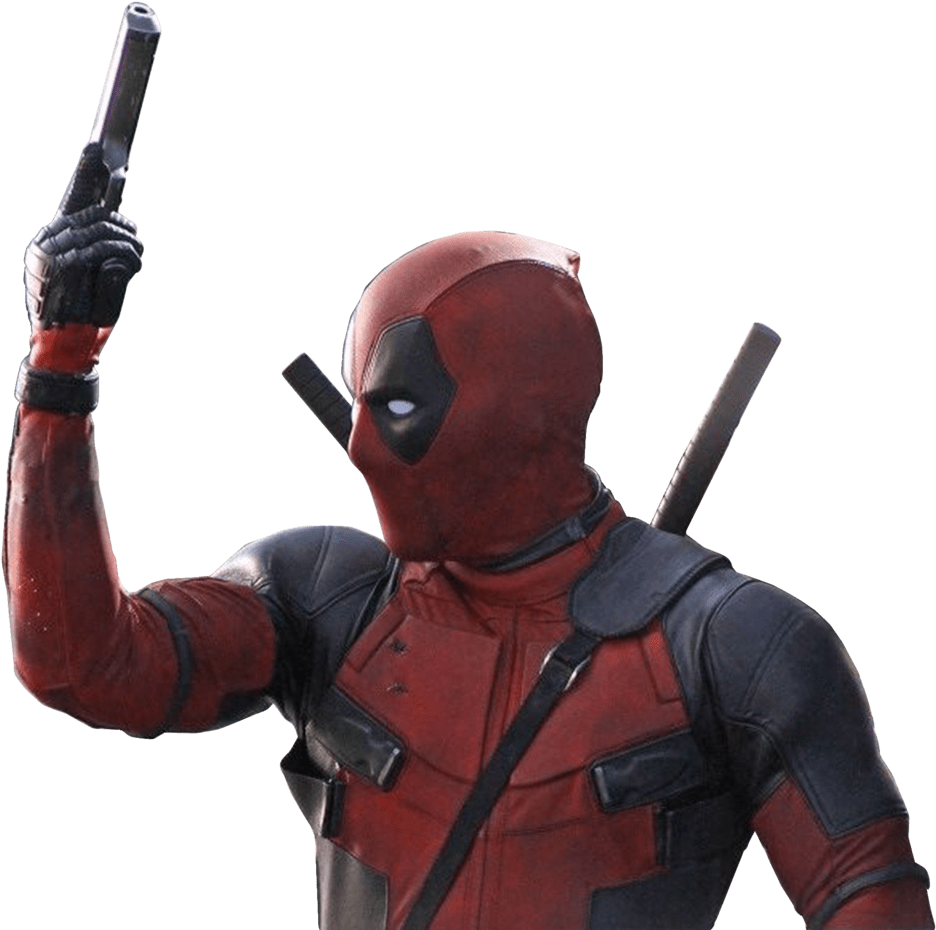 Deadpool Holding Gun - Deadpool Transparent Clipart - Large Size Png ...