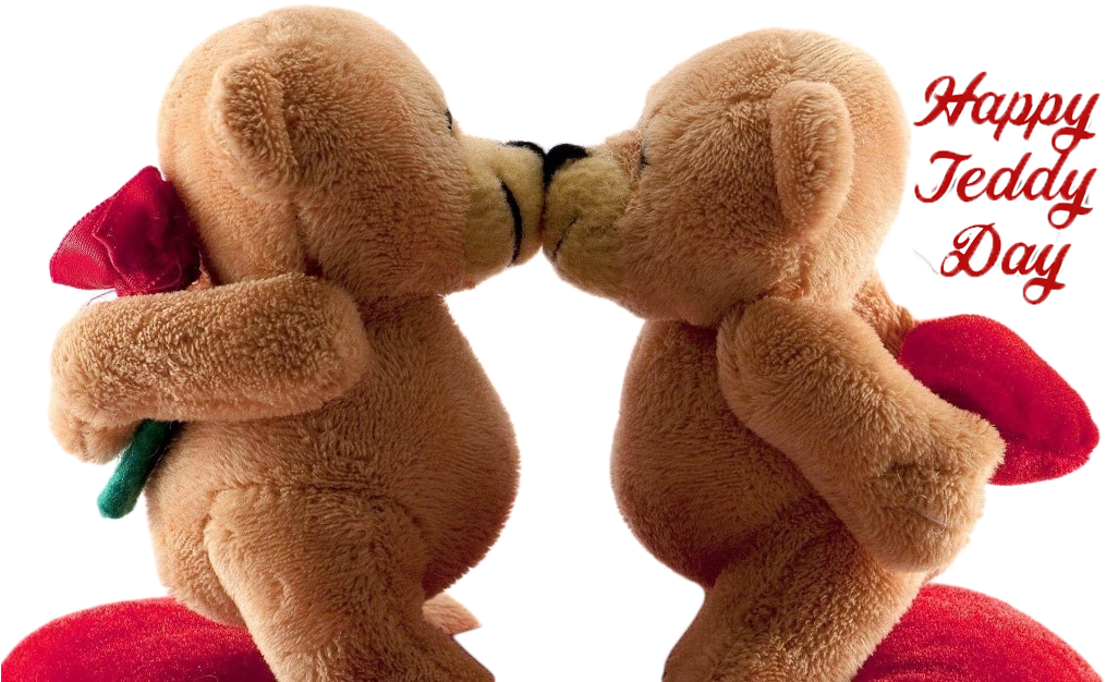 Download Happy Teddy Day Png Image - Happy Teddy Day Kiss Clipart Png ...