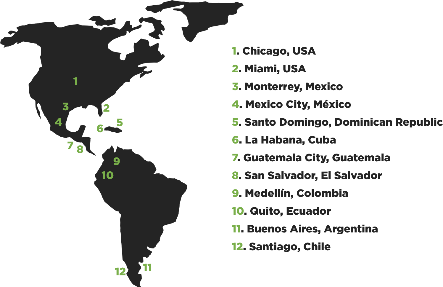 Contemporary Ideas Latin America On World Map World - Continent Map ...