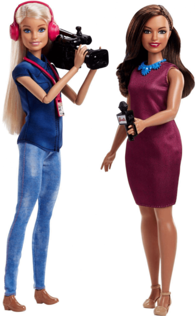 Barbie Career Tv News Team Camera Woman And Anchor - Barbie Tv News ...