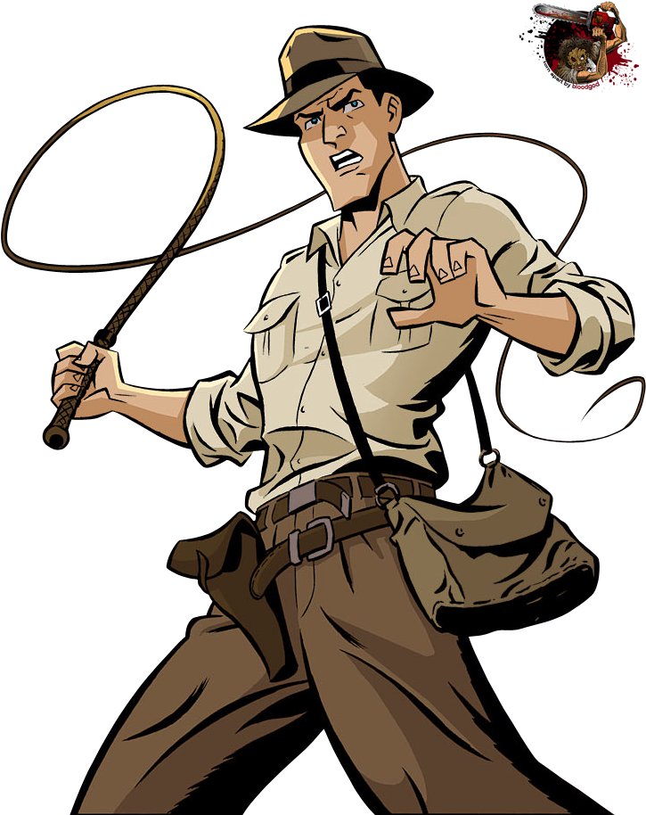 Transparent Cartoon Indiana Jones Clipart - Large Size Png Image - PikPng