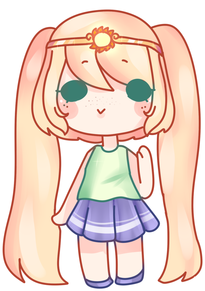 Happy Girl Oc Clipart - Large Size Png Image - PikPng