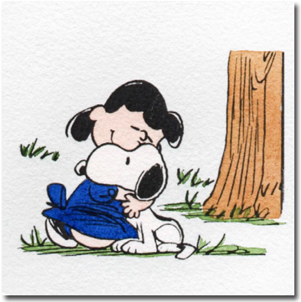 Download Peanuts Lucy Hug Snoopy Clipart Png Download - PikPng