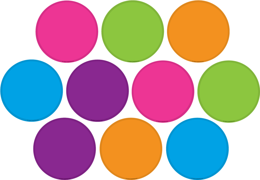 Tcr5189 Bright Colors Circles Accents Image , Png Download - Different ...
