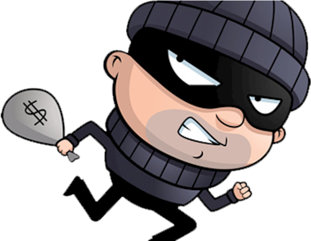 Robber Cartoon Transparent Background Clipart - Large Size Png Image ...