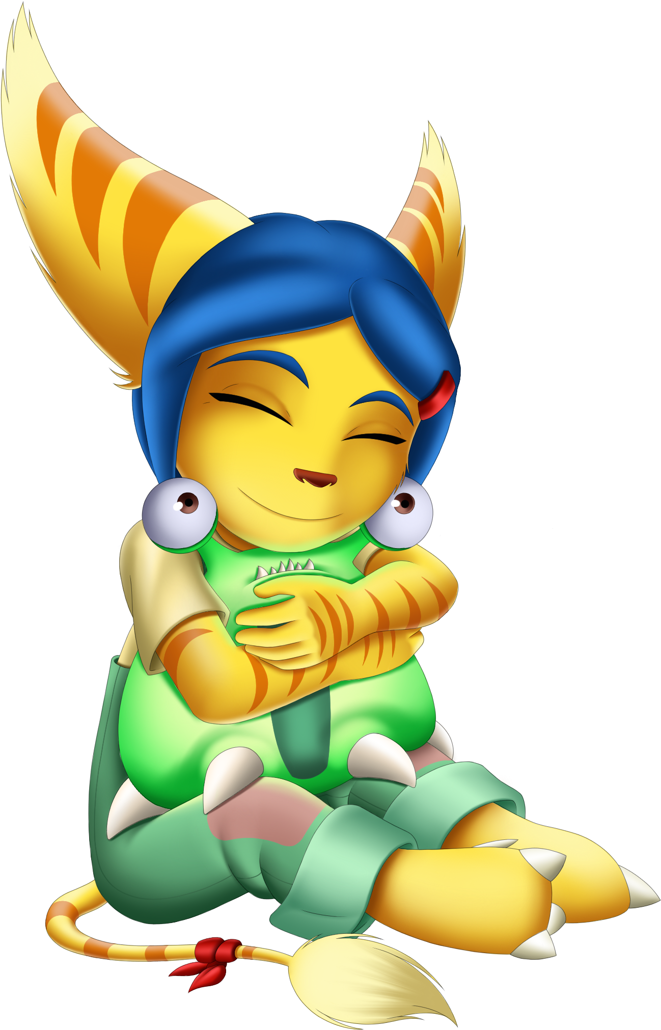 Donna And The Little Alien - Cartoon Clipart - Large Size Png Image ...