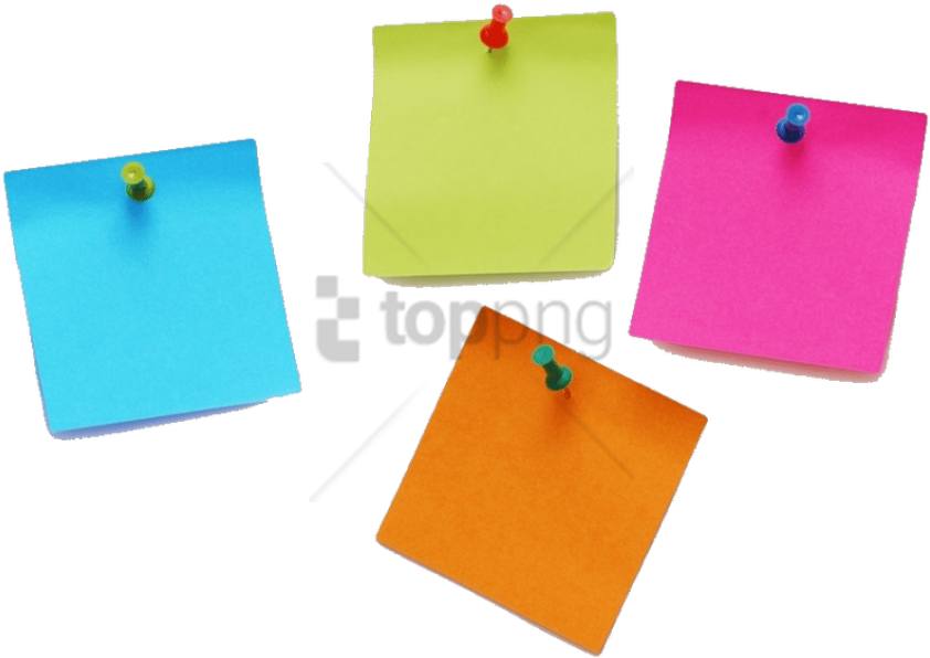 Colored Sticky Note Png Png Image With Transparent - Transparent ...