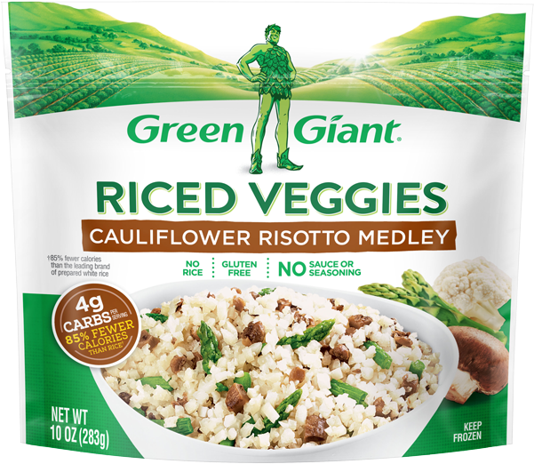 Download Our Products - Green Giant Riced Cauliflower Medley Clipart ...