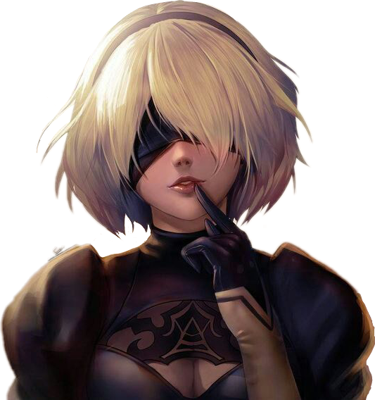 #2b #nierautomata - 2b Nier Automata Face Clipart - Large Size Png ...