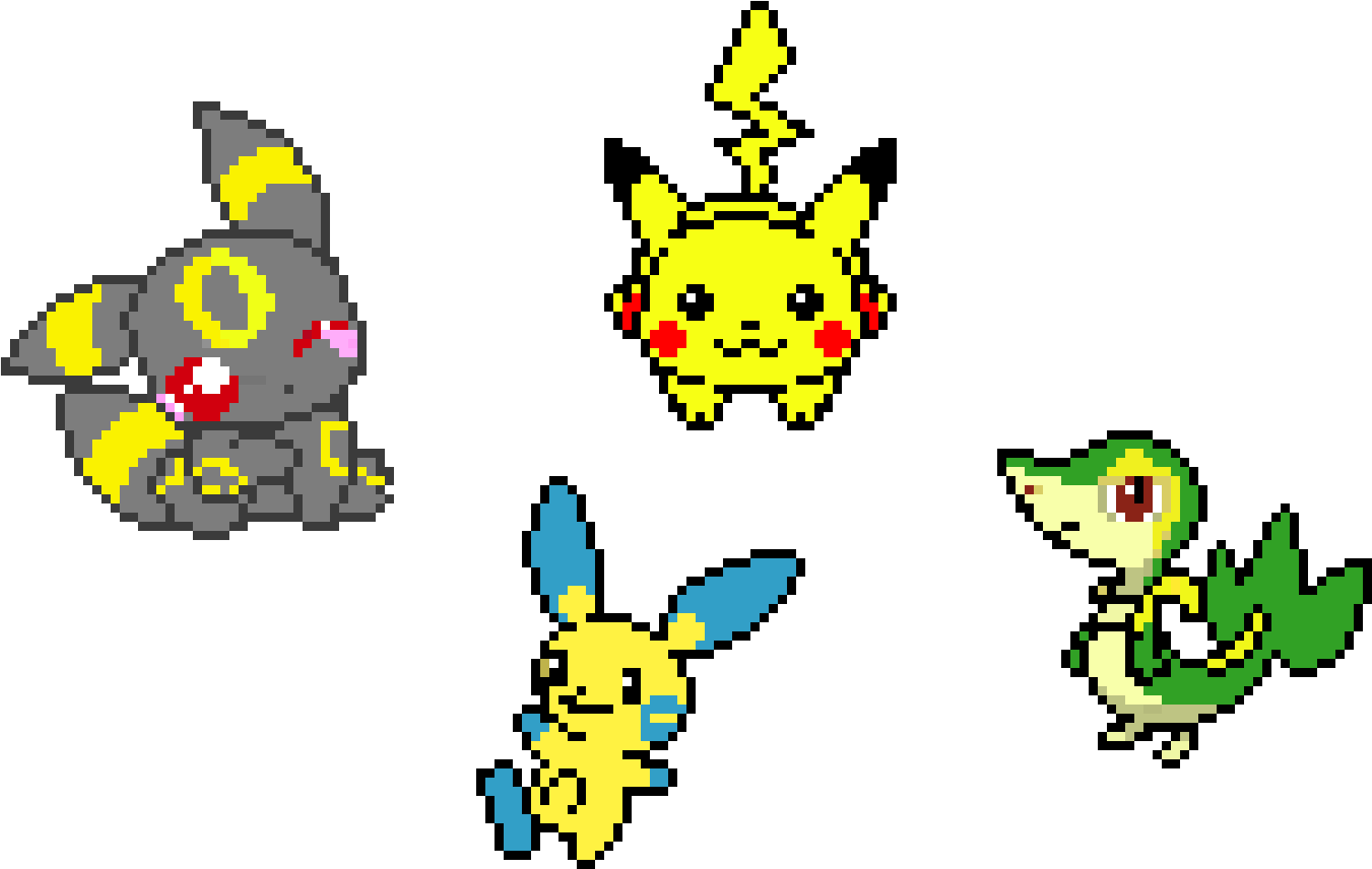 Cute Pokemon - 8 Bit Pikachu Clipart - Large Size Png Image - PikPng
