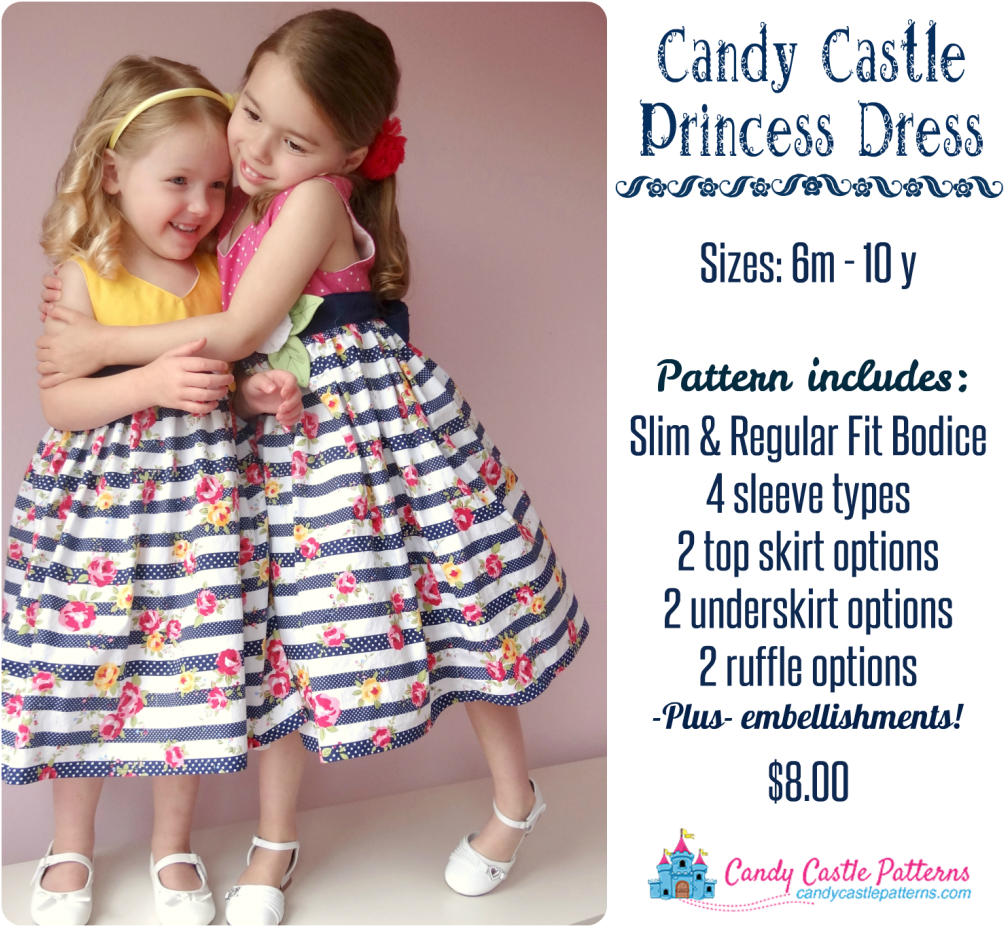 Candy Castle Princess Dress By Candy Castle Patterns Clipart - Large ...