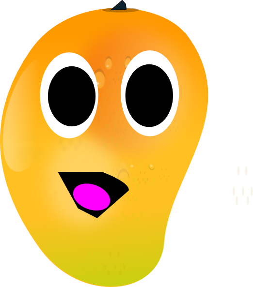 Happy Mango Svg Clip Arts 522 X 593 Px - Png Download - Large Size Png ...