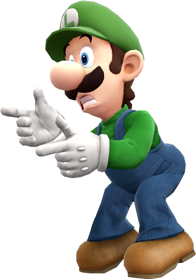 Luigi Transparent Cartoon - Luigi Scared Clipart - Large Size Png Image ...