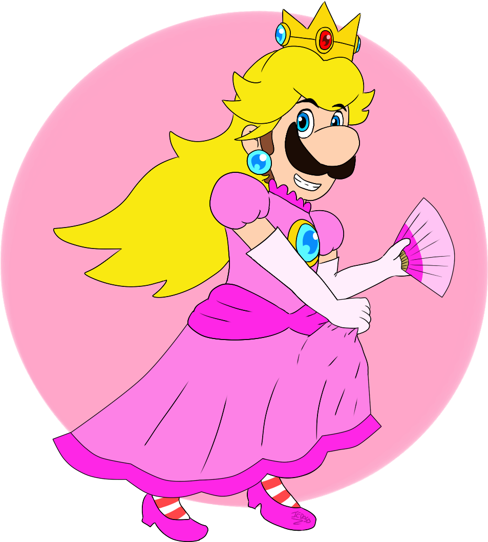 Princess Luigi - Luigi Princess Clipart - Large Size Png Image - PikPng