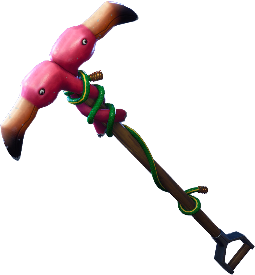 Fortnite Pink Flamingo - Fortnite Pickaxe Pink Flamingo Clipart - Large ...