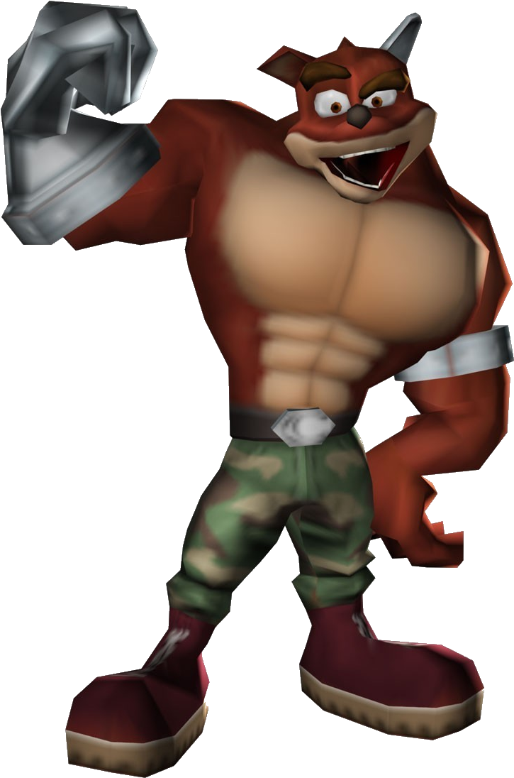 Crash Bandicoot Clipart Crash Tag Team Racing - Crunch Bandicoot - Png ...