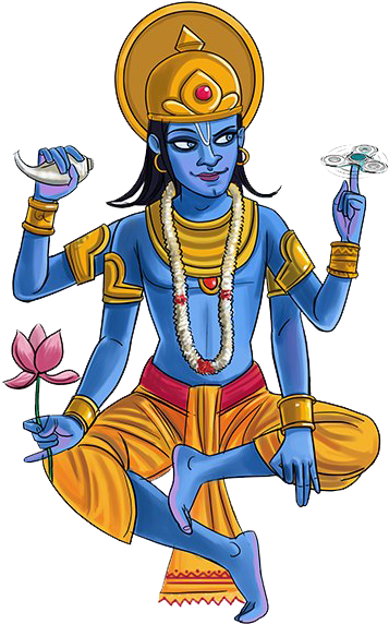 Lord Vishnu Png Transparent Image - Vishnu Illustration Clipart - Large ...