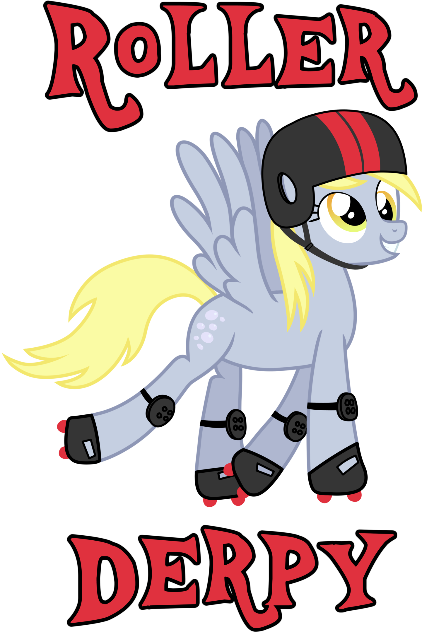 Roller Derpy - Cartoon Clipart - Large Size Png Image - PikPng