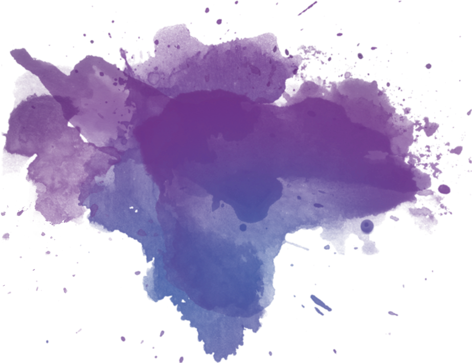 Watercolor Painting, Blue, Violet Png Image With Transparent ...