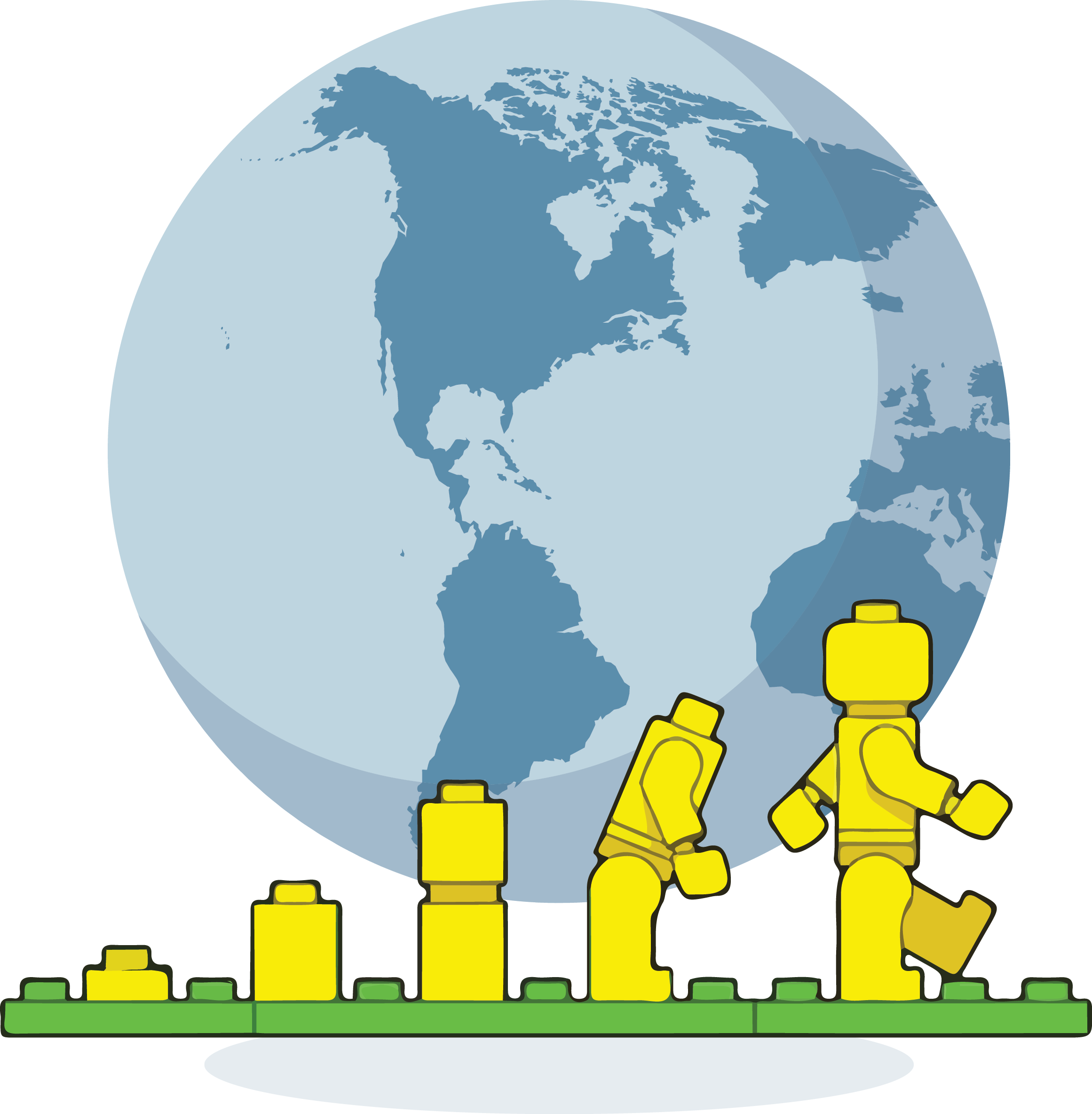Legos Clipart Structure - World Map - Png Download - Large Size Png ...