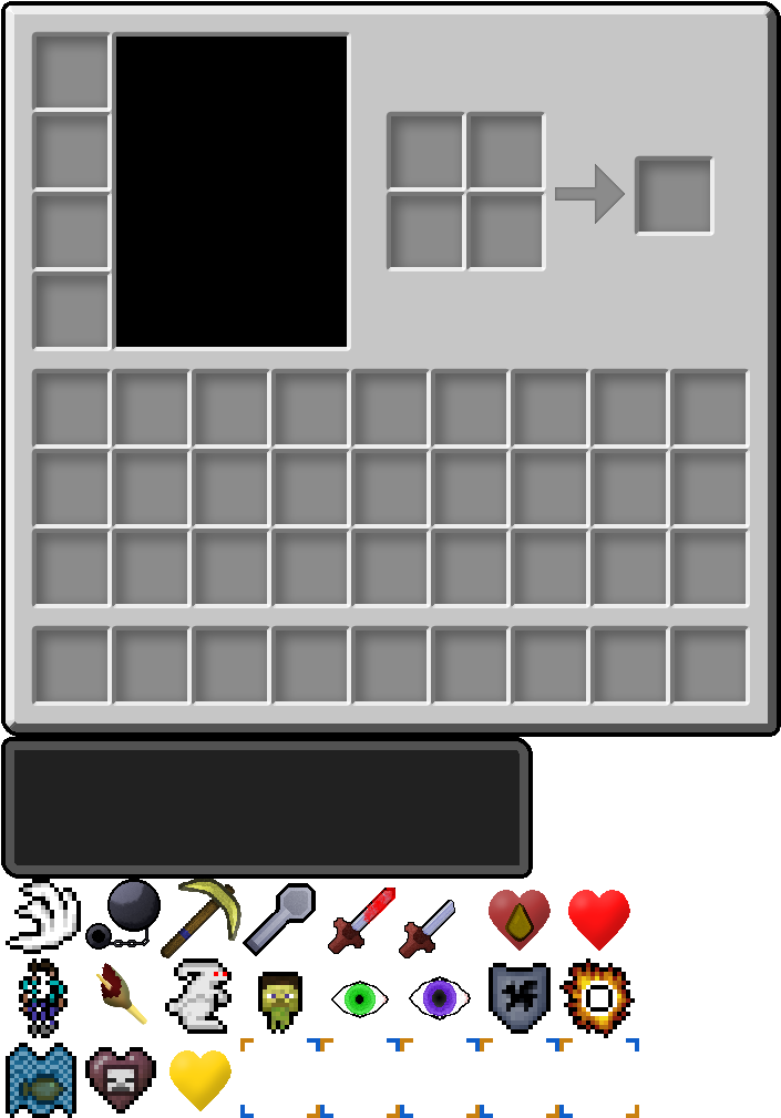 Minecraft Inventory Png Clipart - Large Size Png Image - PikPng