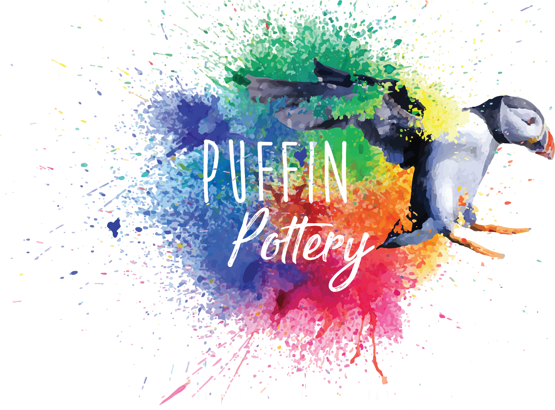 Puffin Pottery Puffin Pottery - Paint Splashes Clipart - Large Size Png ...