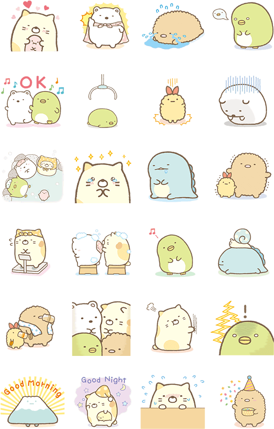 San-x Sumikko Gurashi - Kawaii Sumikko Gurashi Stickers Clipart - Large ...