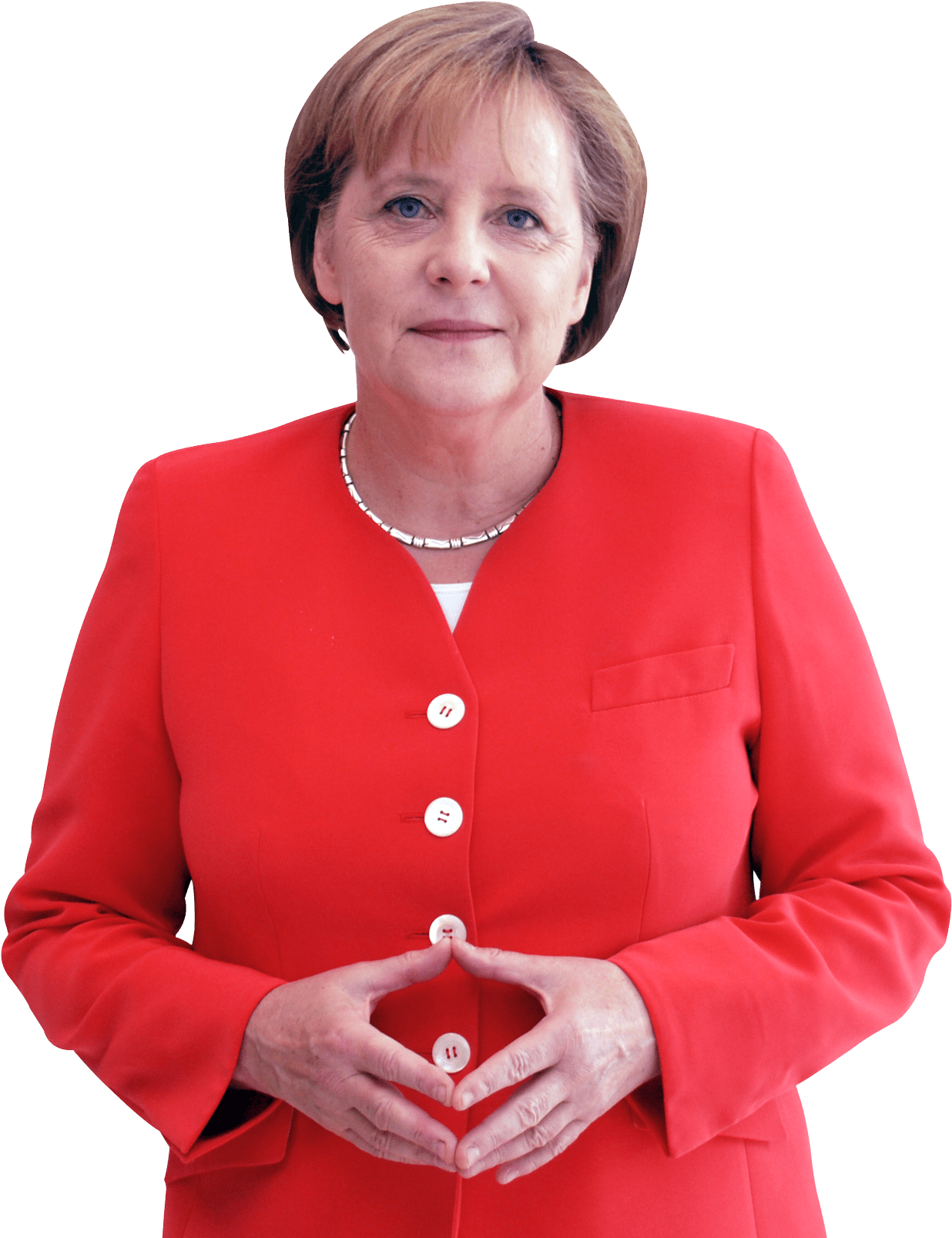 Angela Merkel Red - Angela Merkel Clipart - Large Size Png Image - PikPng