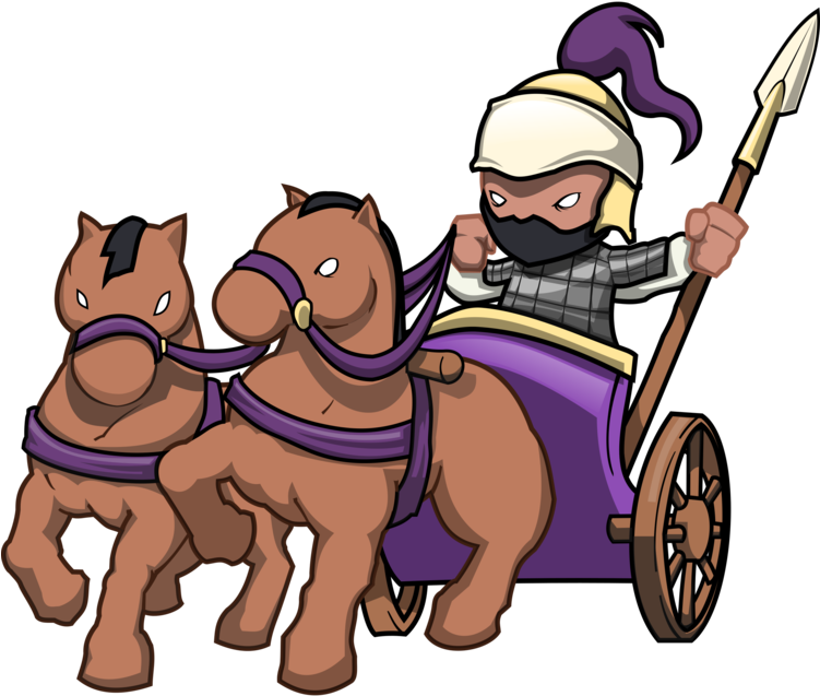Chariot Drawing Trojan - Chariot Race Clipart - Png Download - Large ...