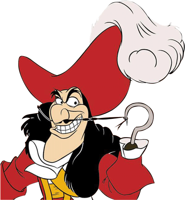Disney Captain Hook Png - Captain Hook Clipart - Large Size Png Image ...