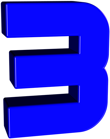 Number, Digit, Text, Digital, 3d - Electric Blue Clipart - Large Size ...