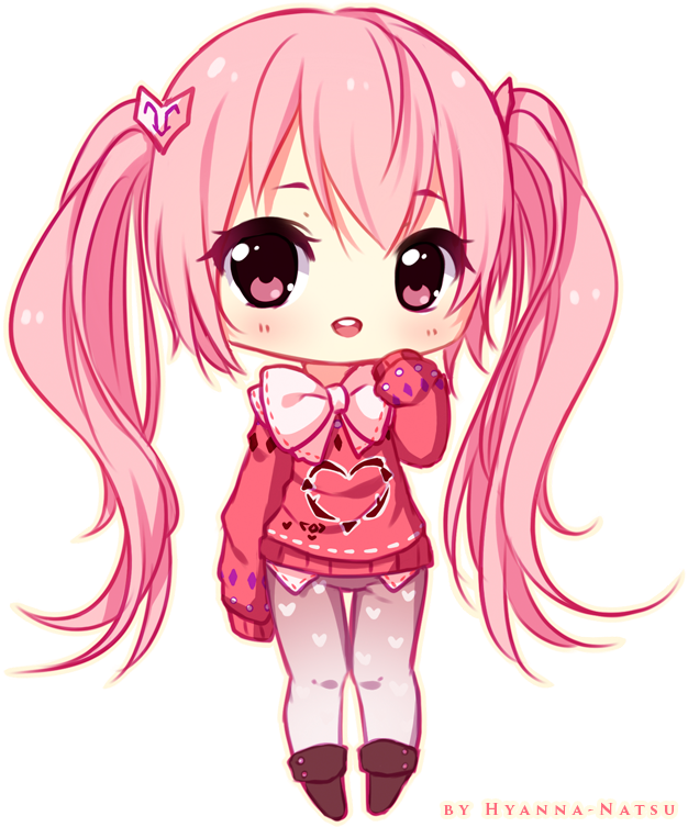 Ahahahaah I Gave My Sketch Of Bubble Some Legs - Anime Chibi Pink Hair ...
