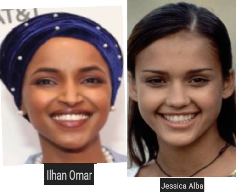 Congresswoman Ilhan Omar = Jessica Alba, Actress Exposed - Girl Clipart ...