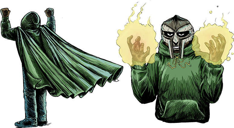 Mf Doom - Illustration Clipart - Large Size Png Image - PikPng