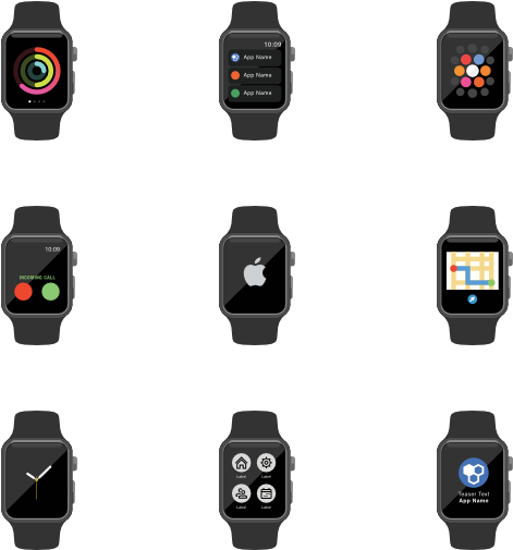Smartwatch - Smartwatches Icons Clipart - Large Size Png Image - PikPng
