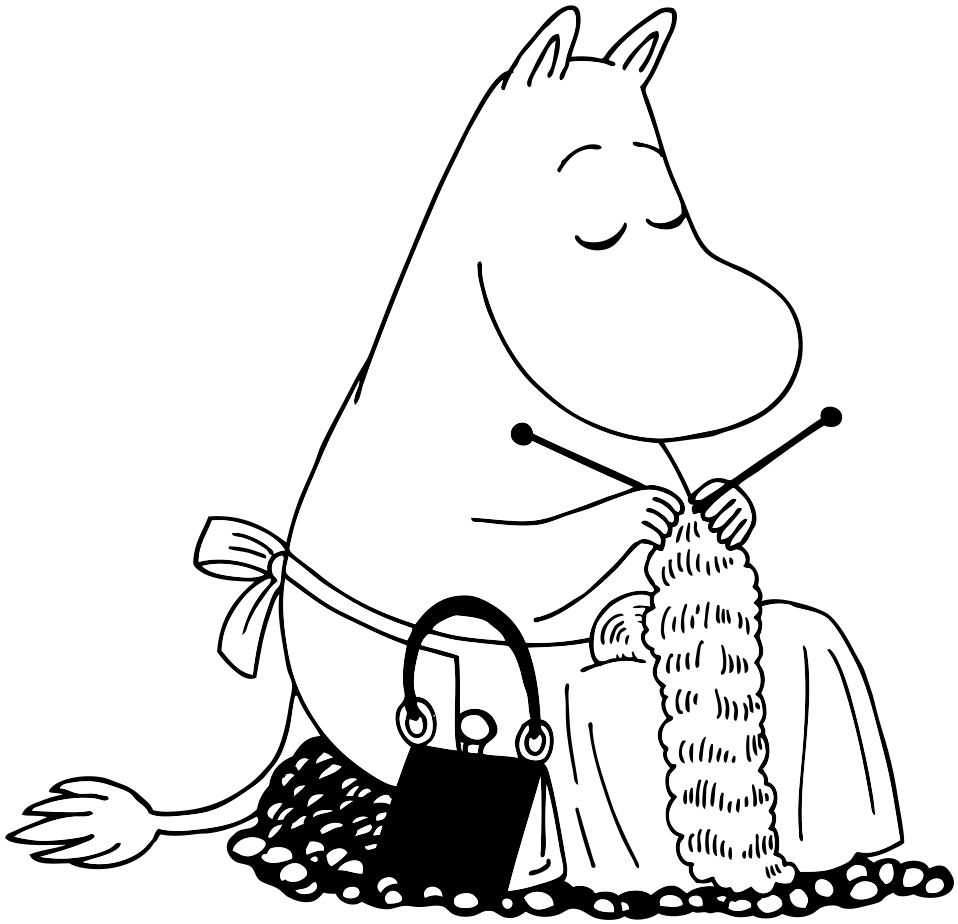 Download #moomin #cartoon #png #cute #90rainy - Knit Drawing Clipart ...