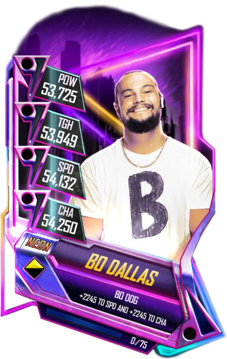Bodallas S5 23 Neon - Wwe Supercard Neon Cards Clipart - Large Size Png ...