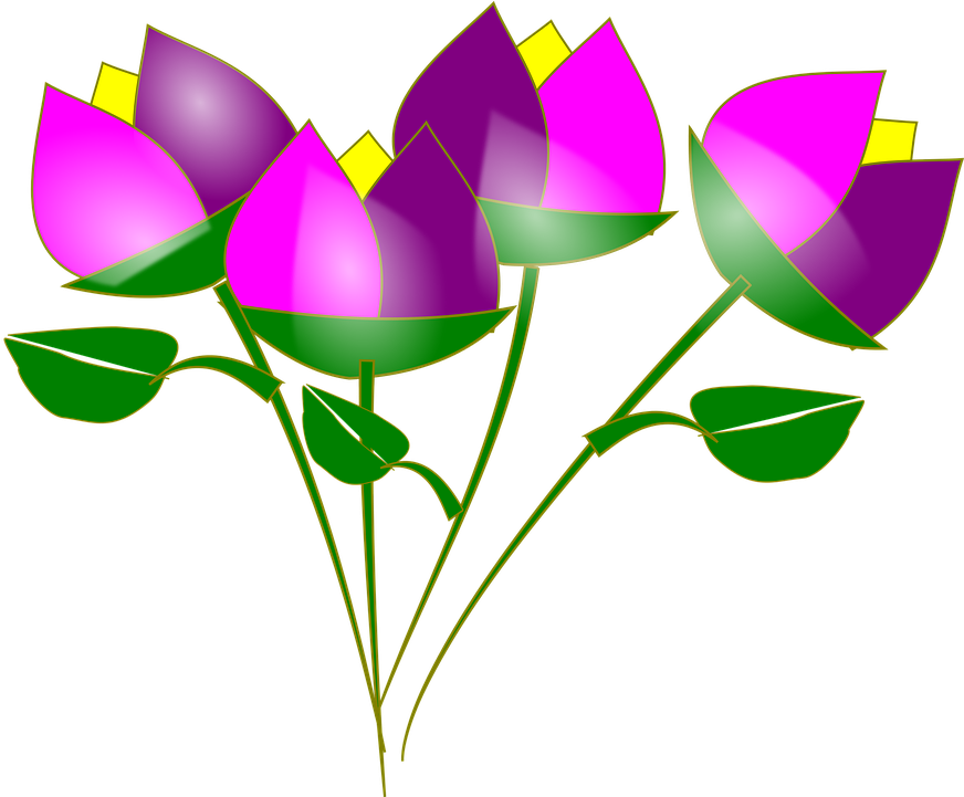 Flores Animadas Png 440820 - Flores Cartoon Clipart - Large Size Png ...