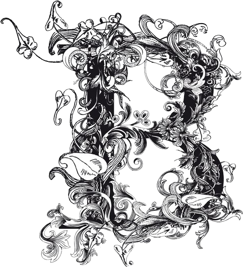 Calligraphy Alphabet Letters - Free Vector Clipart - Large Size Png ...