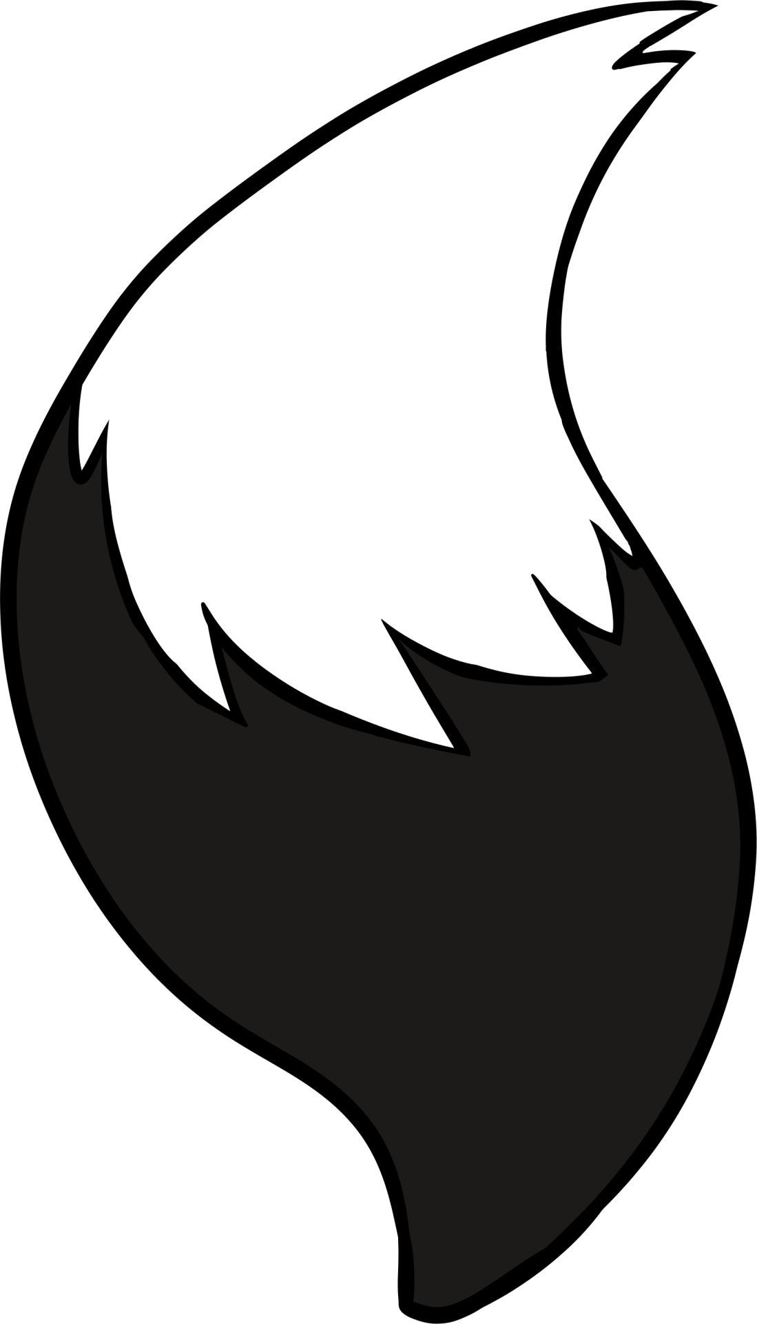 Fox Tail Png - Fox Tail Clipart Black And White Transparent Png - Large ...