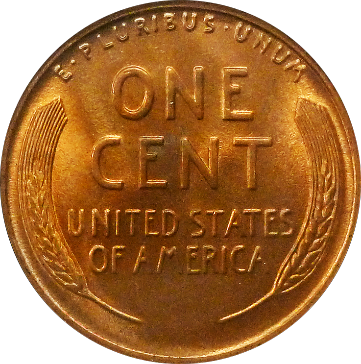 Lincoln Cent Wheat Reverse - Penny Clipart - Large Size Png Image - PikPng