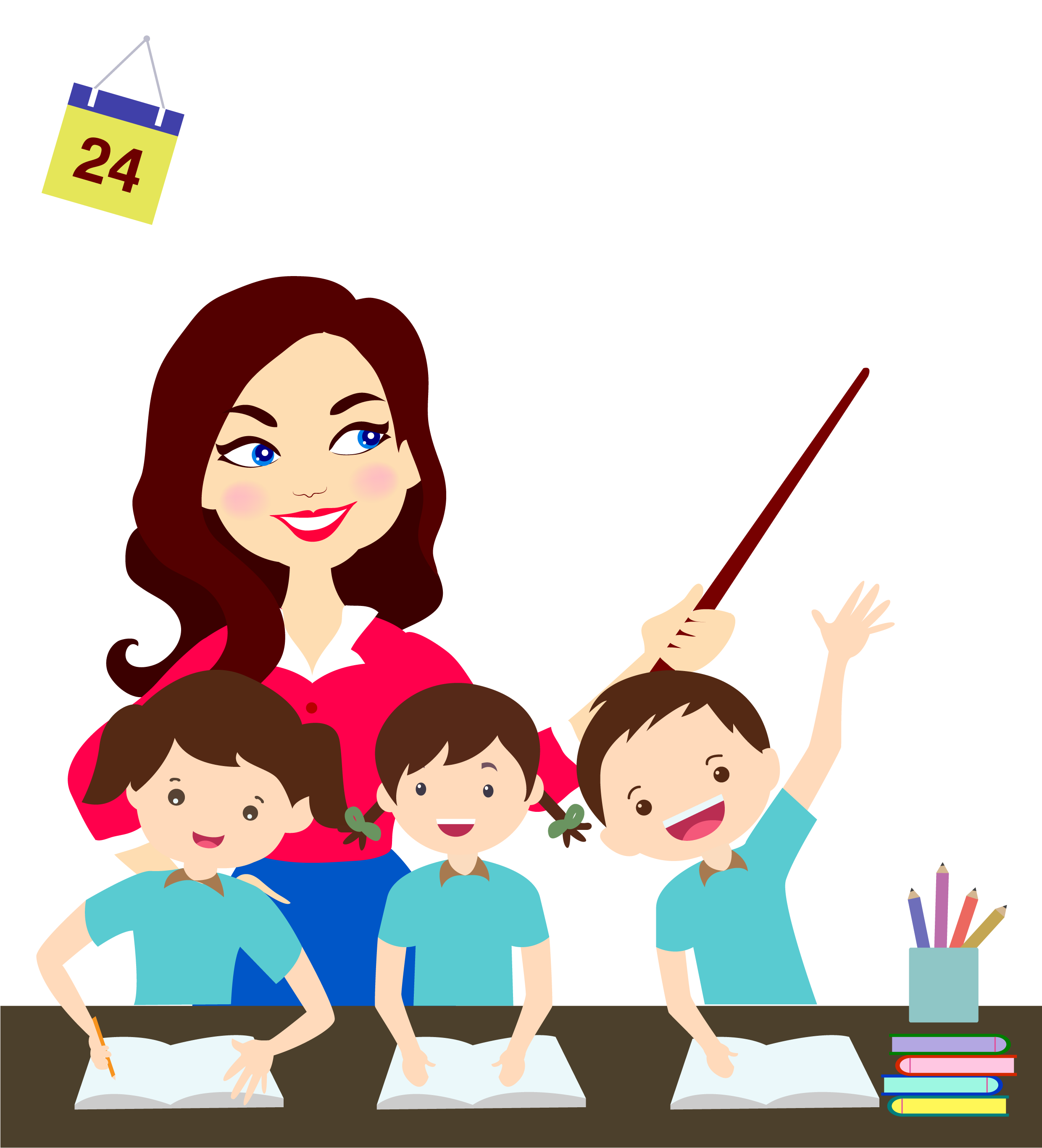 Teacher And Students Icon Clipart - Large Size Png Image - PikPng