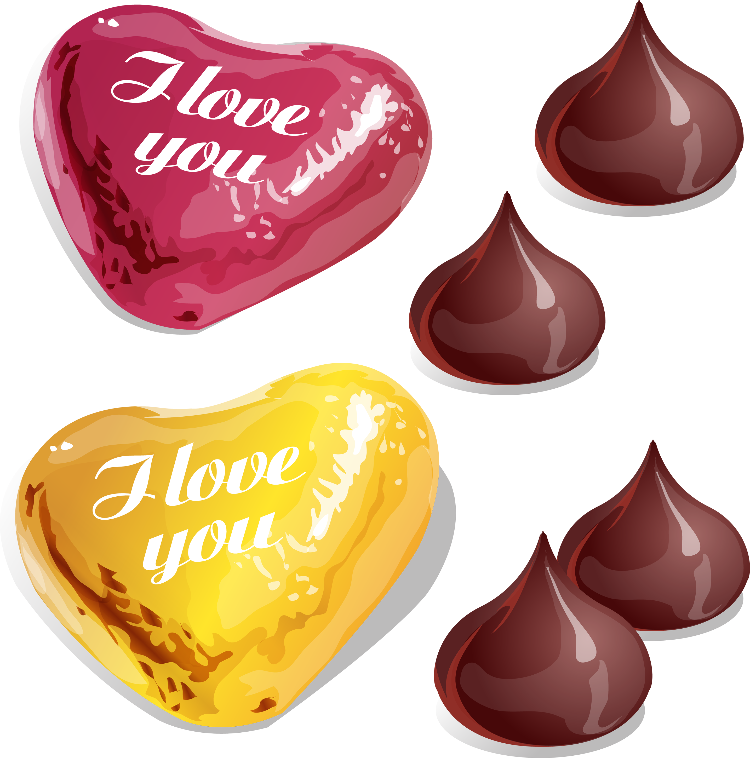 Конфеты В Форме Сердца Png Clipart - Large Size Png Image - PikPng